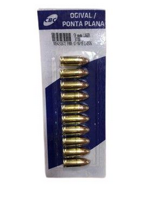 Munição 9mm Luger ETOG 115gr Blister 10 UN – CBC - Loja Munição